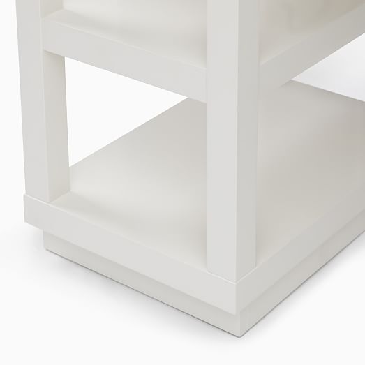 Parsons Open Storage Shelves & Desk Set (62") | West Elm