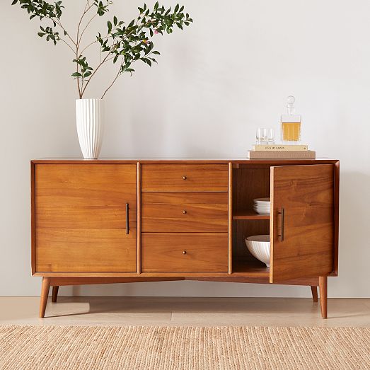 Mid-Century Buffet Table - Acorn | West Elm