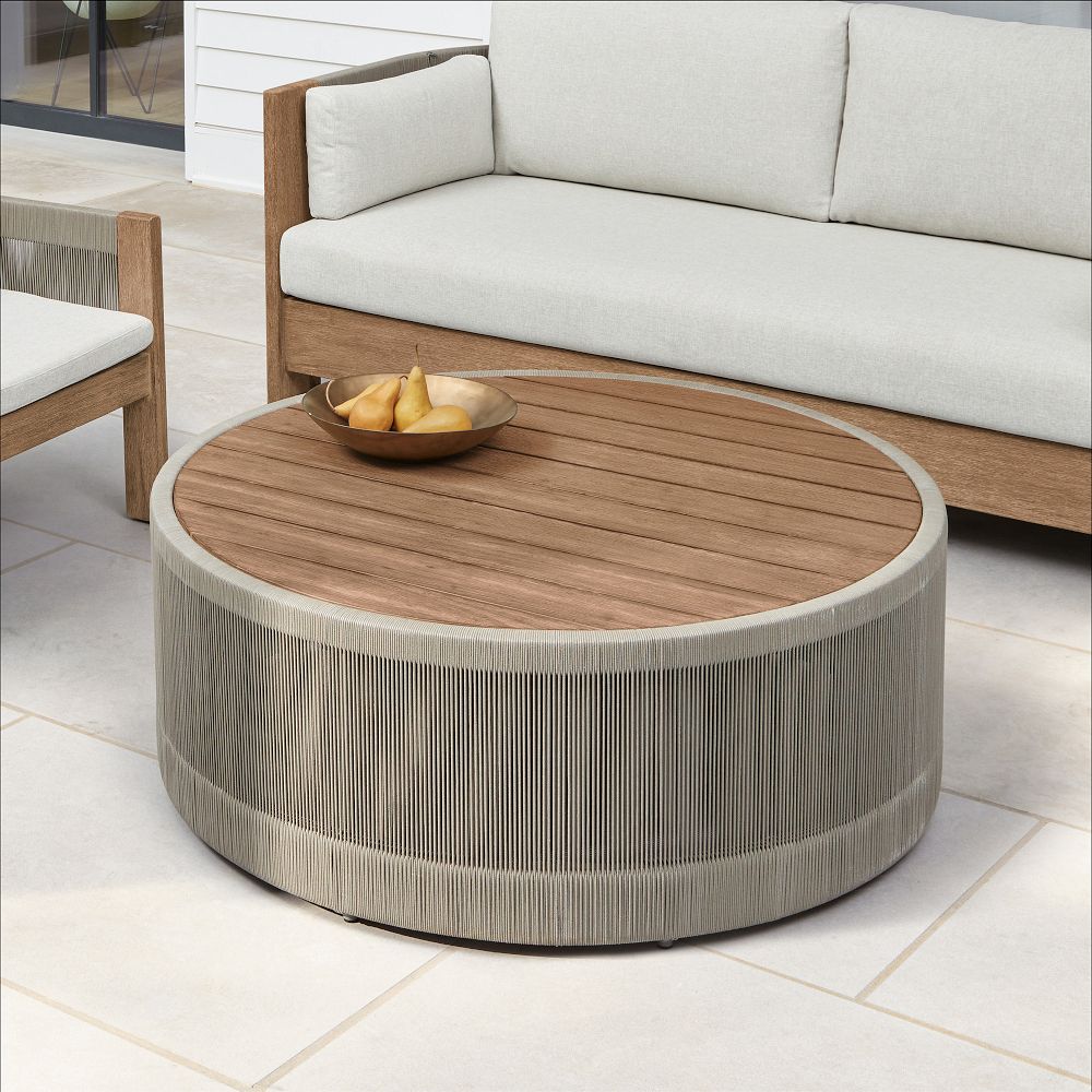 Porto Outdoor Round Coffee Table (32"–44") | West Elm