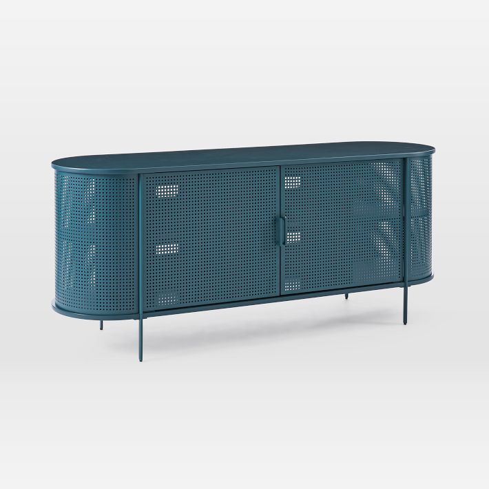 Perforated Metal Media Console (67") | West Elm