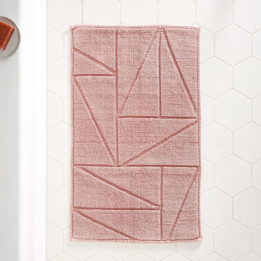 Triangle Sculpted Bath Mat | West Elm