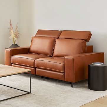 Axel Motion Reclining Leather Sofa (78") | West Elm