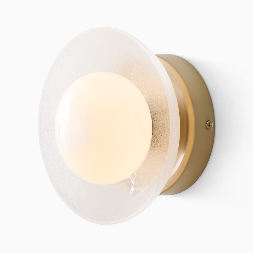 Bezel Glass Sconce (7") | West Elm