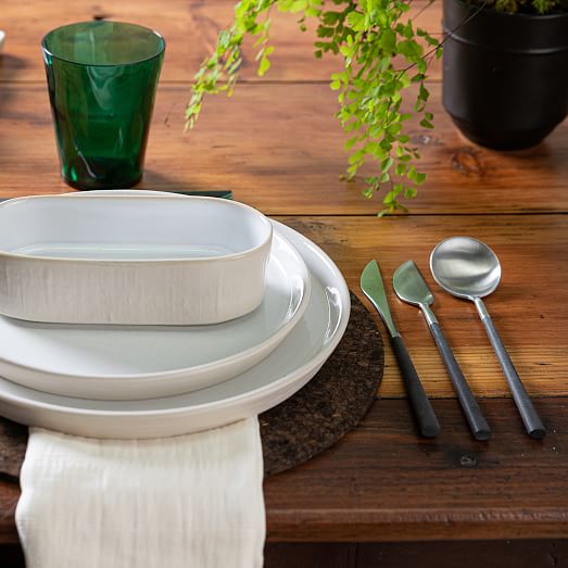 Costa Nova Mito Brushed Stainless Steel Flatware Sets | West Elm