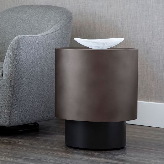 Modern Steel Side Table (18") | West Elm