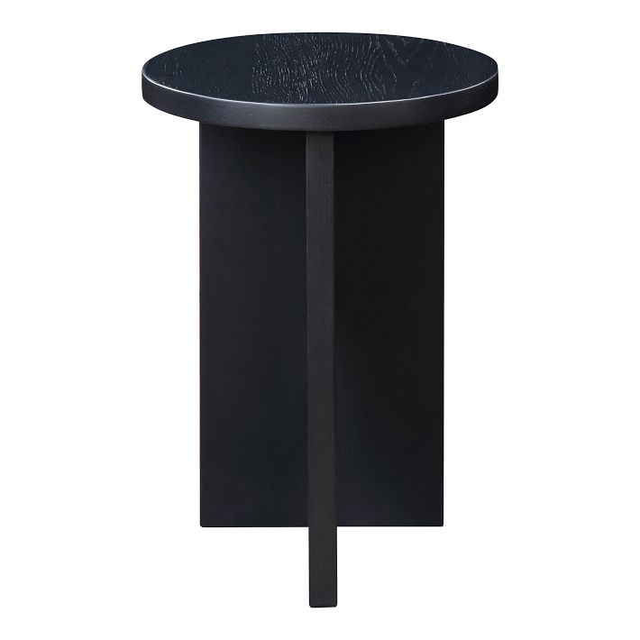 Angled Base Wood Side Table (14") | West Elm