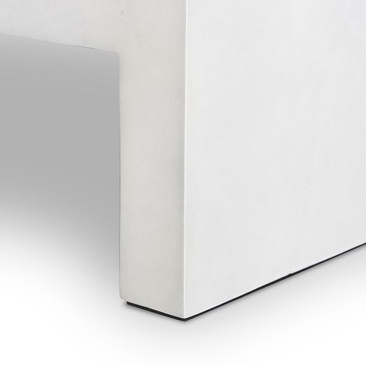 Concrete Waterfall Rectangle Coffee Table | Modern Living Room ...