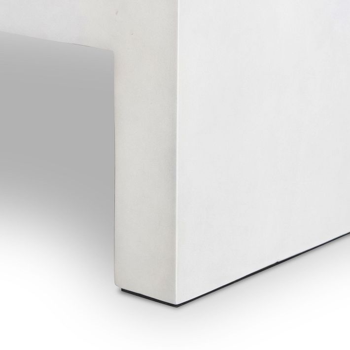 Concrete Waterfall Rectangle Coffee Table | Modern Living Room ...