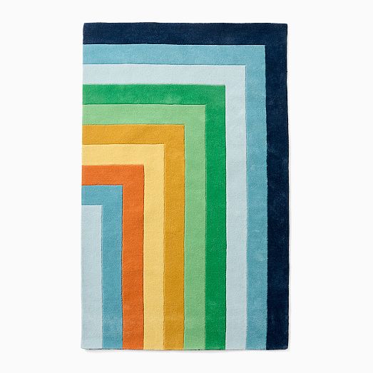 Corner Stripe Rug | West Elm