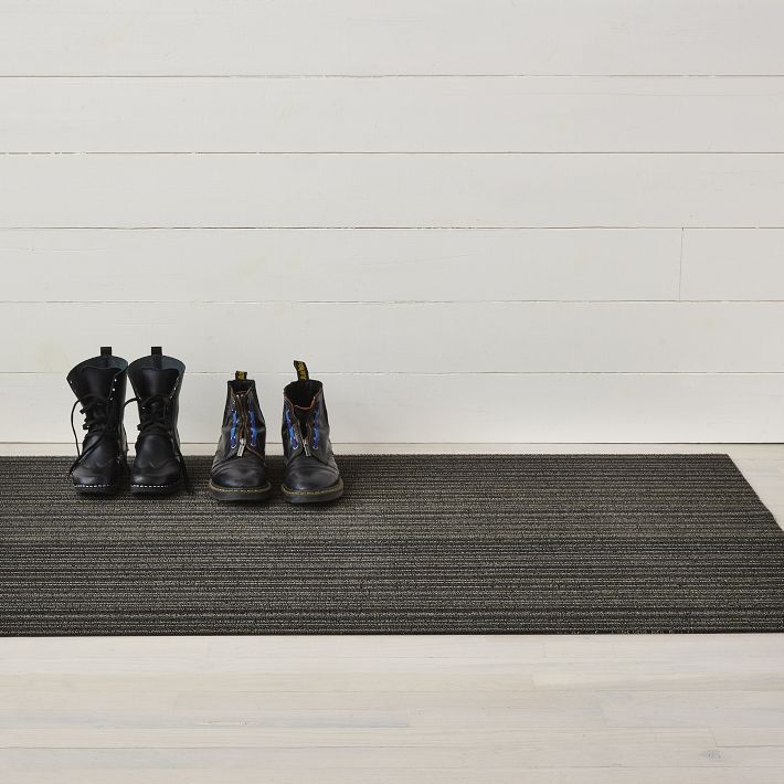 Chilewich Skinny Stripe Shag Mat | West Elm