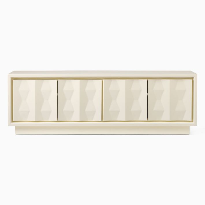 Carved Pattern Media Console (60"–80") | West Elm
