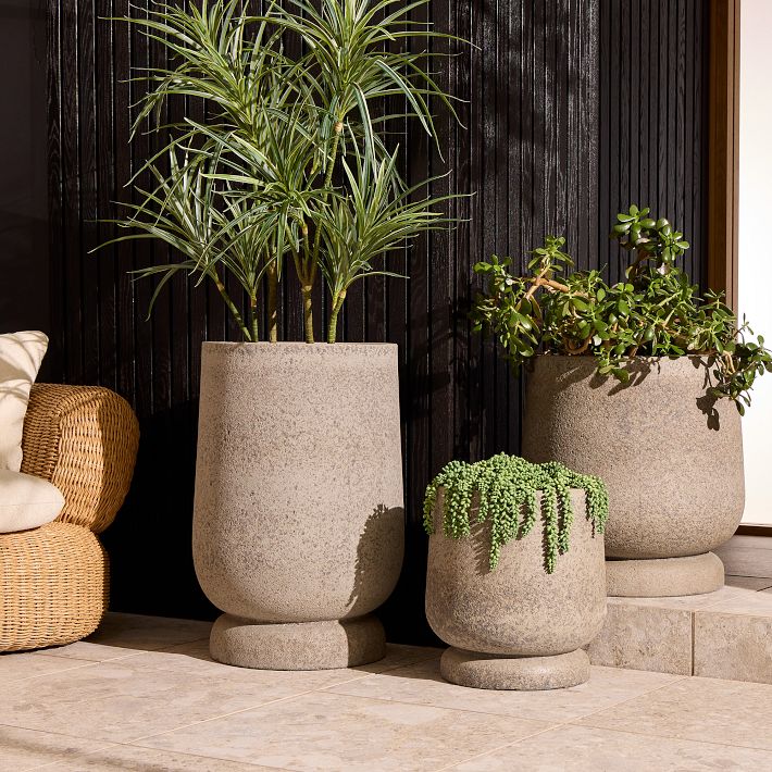 Helena Ficonstone Indoor/Outdoor Planters | West Elm