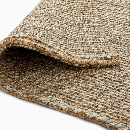 Textured Weave Wool & Jute Rug | West Elm