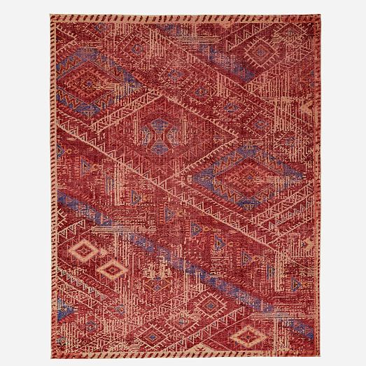 Hand-Knotted Triangle Motif Rug | West Elm