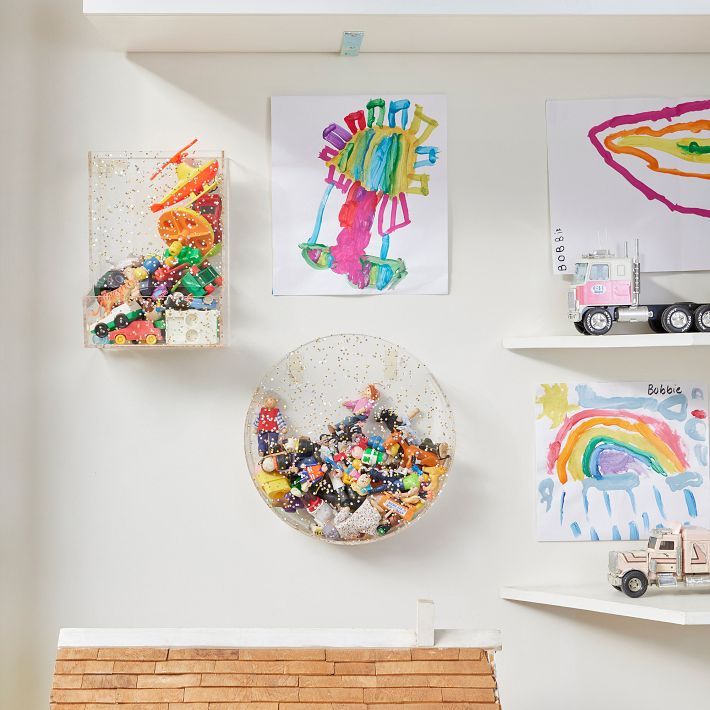 Acrylic Wall Dispenser - Glitter | West Elm