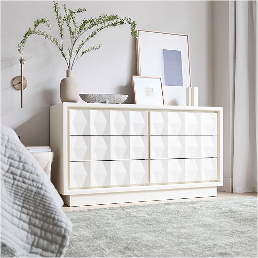 Carved Pattern 6-Drawer Dresser (62") | West Elm