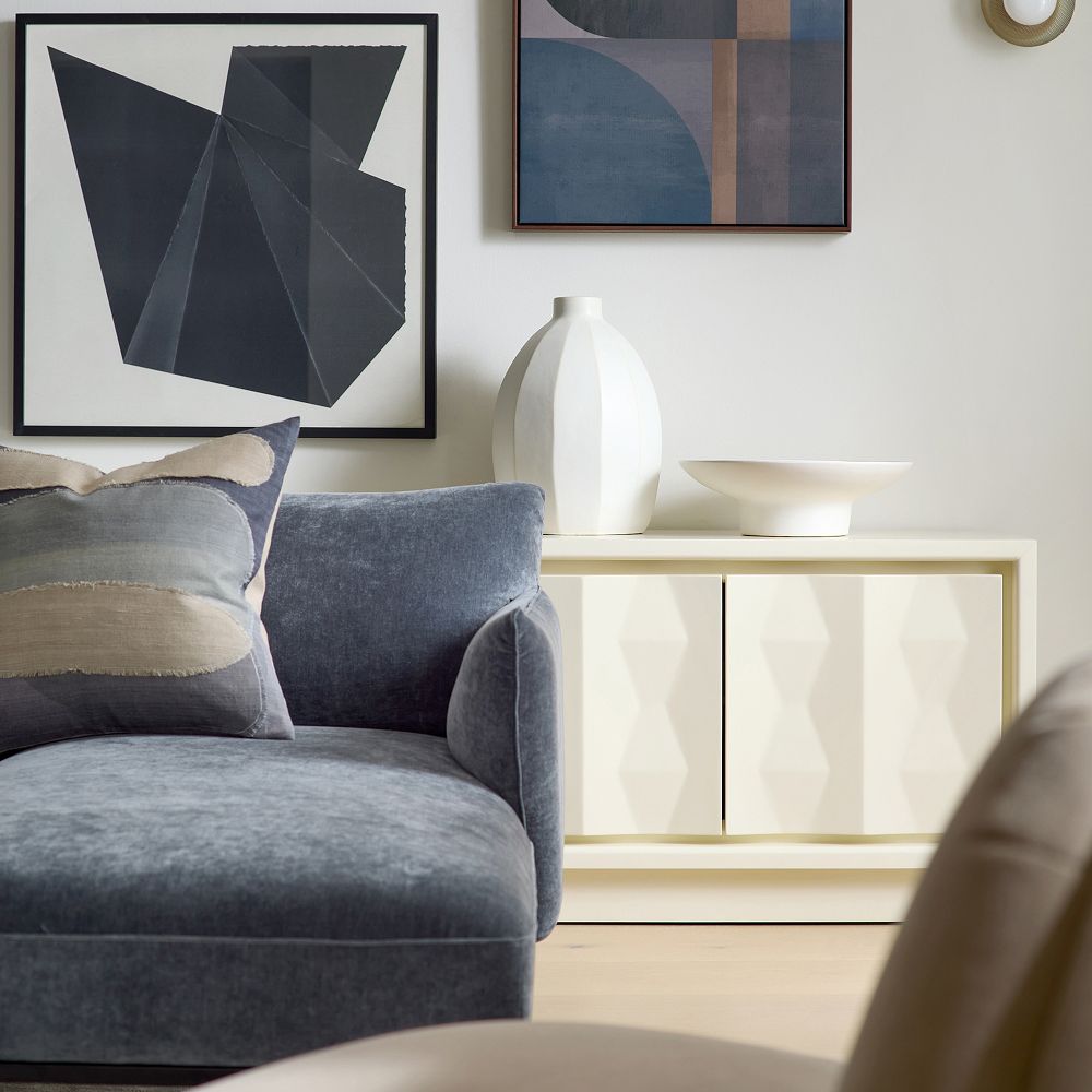 Carved Pattern Media Console (60"–80") | West Elm