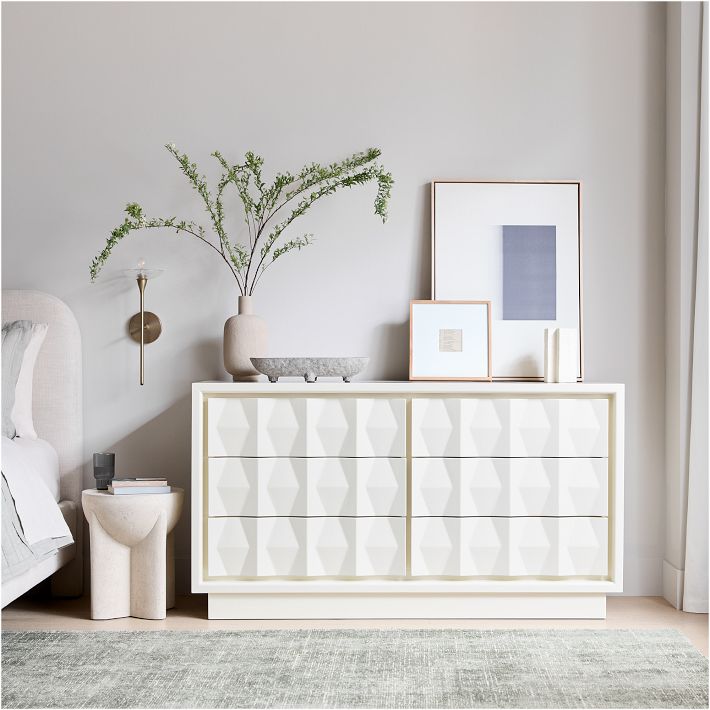 Carved Pattern 6-Drawer Dresser (62") | West Elm