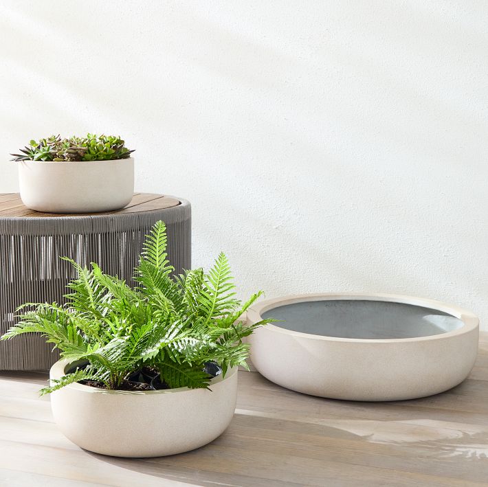 Radius Ficonstone Indoor/Outdoor Planters | West Elm