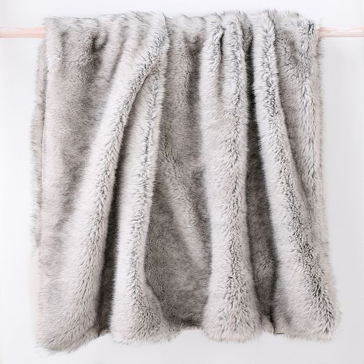 Faux Fox Fur Throw | West Elm