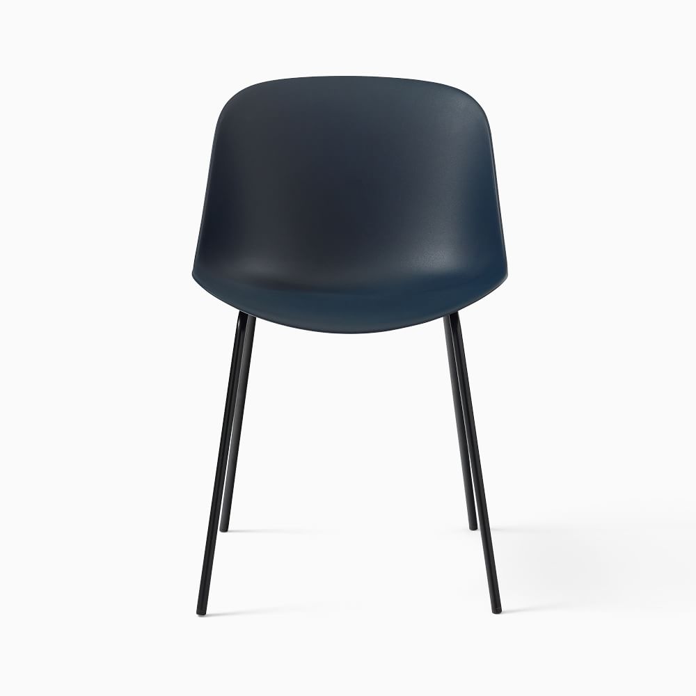 Classon Recycled Plastic Shell Indoor/Outdoor Chair (Set of 2) - Metal ...
