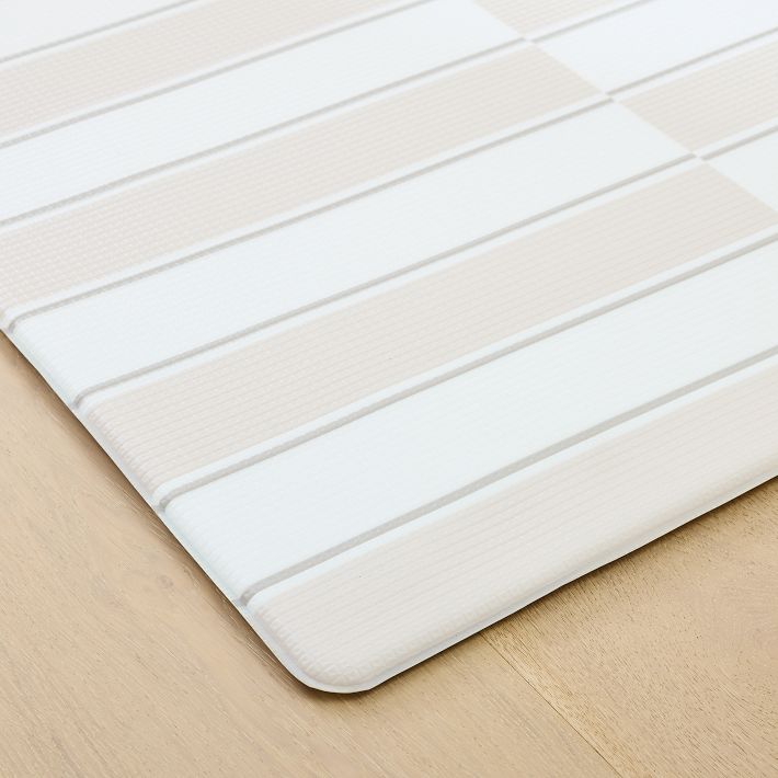 Wander & Roam Reversible Antelope & Stripe Playmat | West Elm