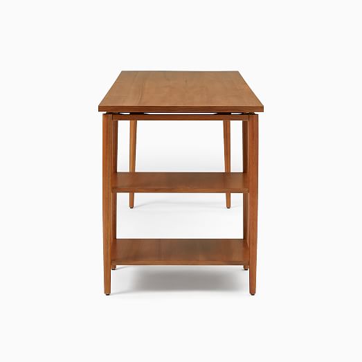 Mid-Century Modular Desk w/ Shelves (70") | West Elm