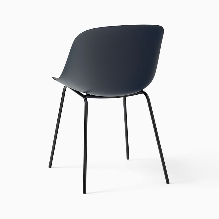 Classon Recycled Plastic Shell Indoor/Outdoor Chair (Set of 2) - Metal ...