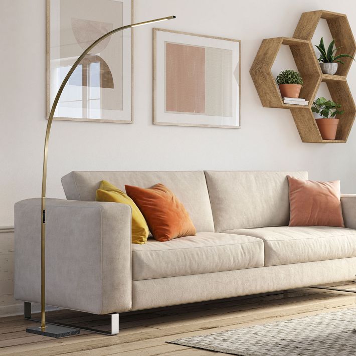 Sonic LED Arc Lamp w/ Smart Switch | Modern Living Room Furniture ...