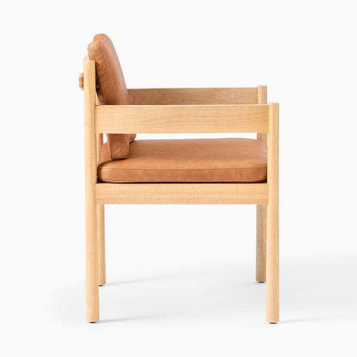 Halsey Leather Dining Arm Chair | West Elm
