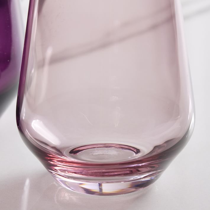 Estelle Colored Glass Two-Tone Wine Glasses | West Elm