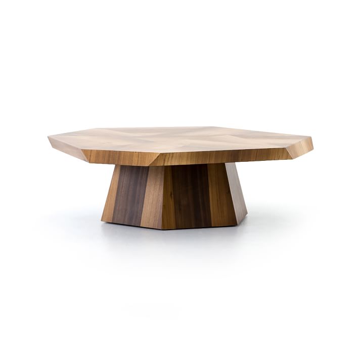 Natural Geometric Coffee Table | Modern Living Room Furniture | West Elm