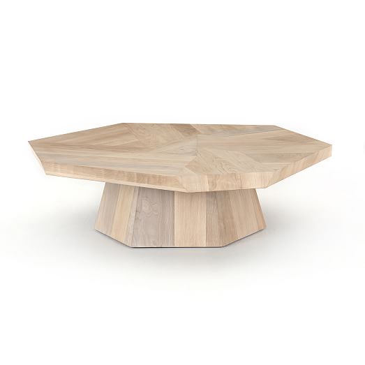 Natural Geometric Coffee Table | Modern Living Room Furniture | West Elm