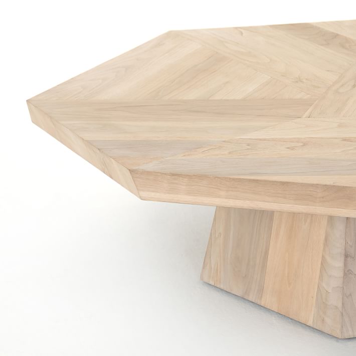Natural Geometric Coffee Table | Modern Living Room Furniture | West Elm