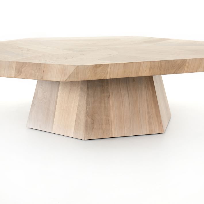 Natural Geometric Coffee Table | Modern Living Room Furniture | West Elm