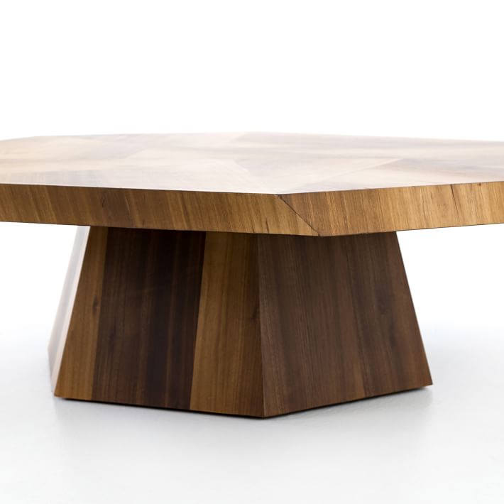 Natural Geometric Coffee Table | Modern Living Room Furniture | West Elm