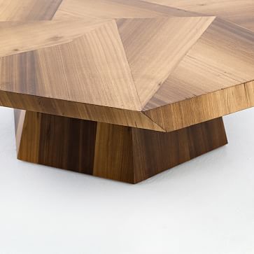 Natural Geometric Coffee Table | Modern Living Room Furniture | West Elm