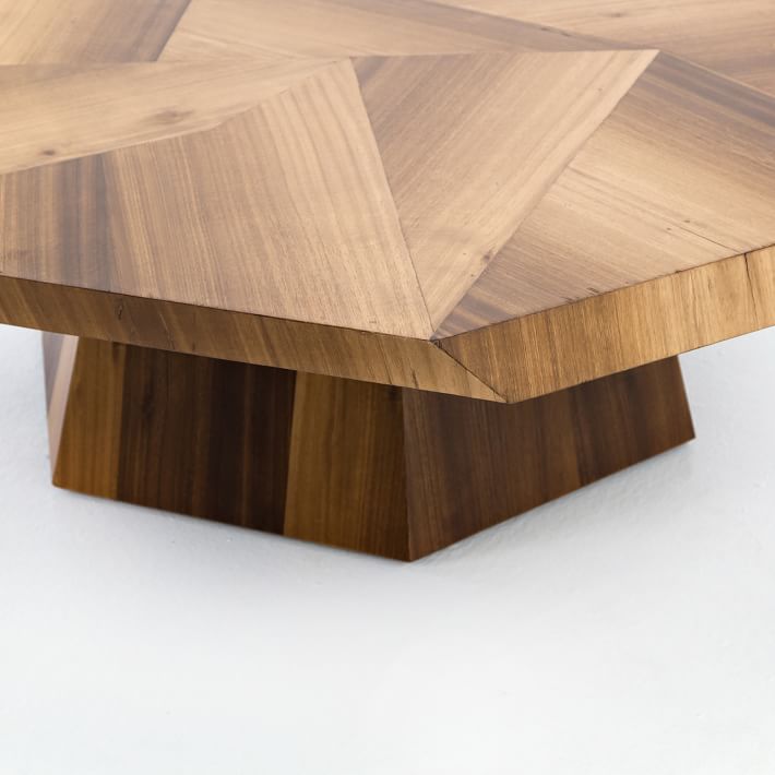 Natural Geometric Coffee Table | Modern Living Room Furniture | West Elm