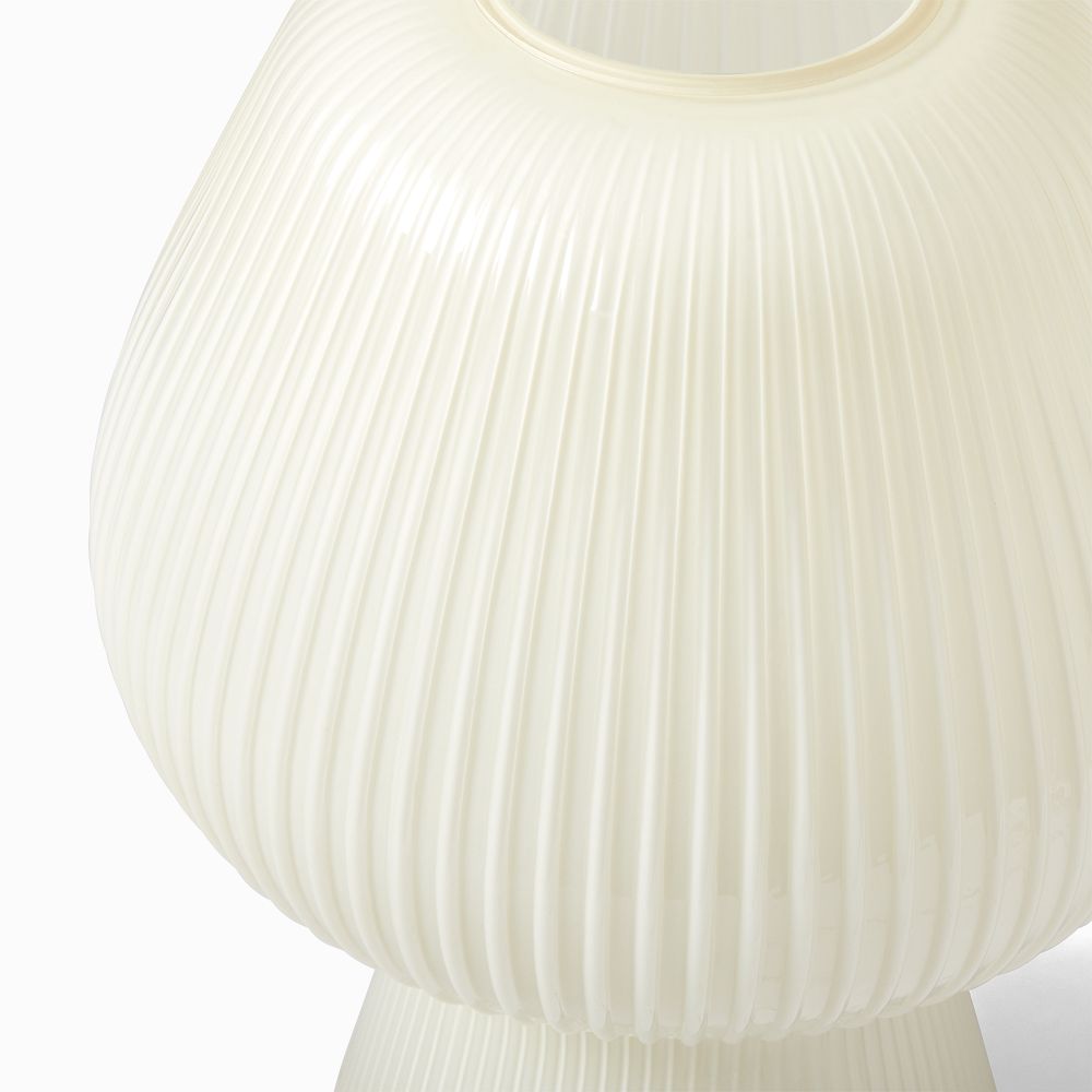 Ribbed Glass Table Lamp | Modern Light Fixtures | West Elm