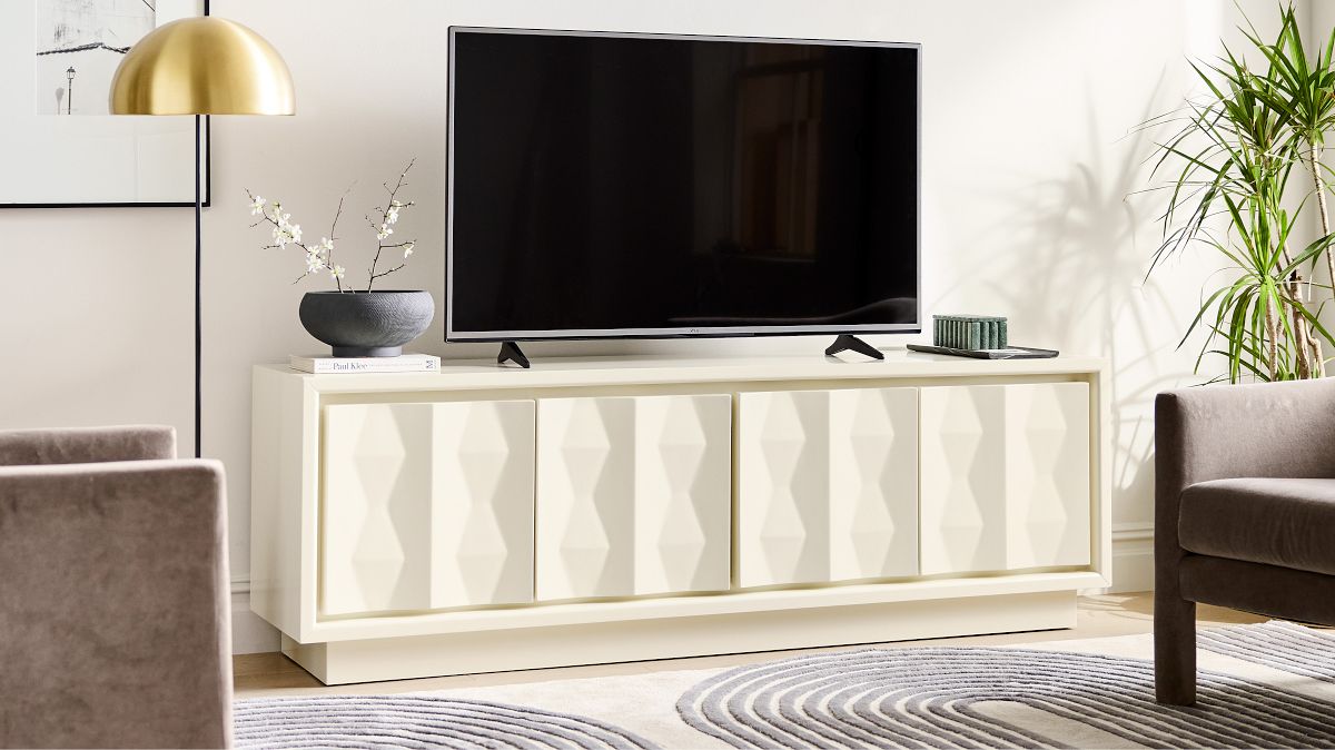 Carved Pattern Media Console (60"–80") | West Elm