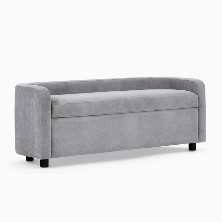 Bacall Curved Storage Bench | West Elm