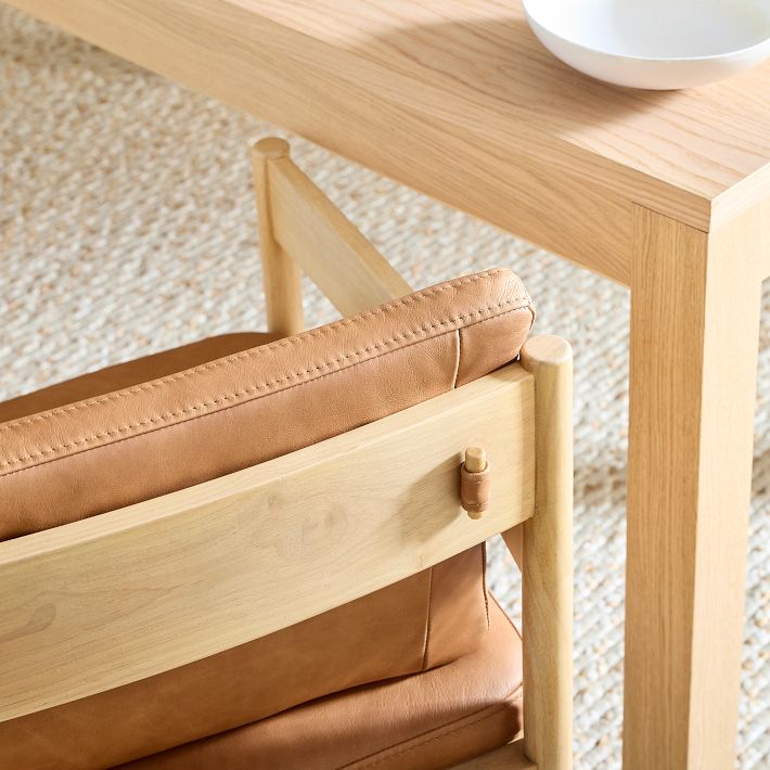 Halsey Leather Dining Arm Chair | West Elm