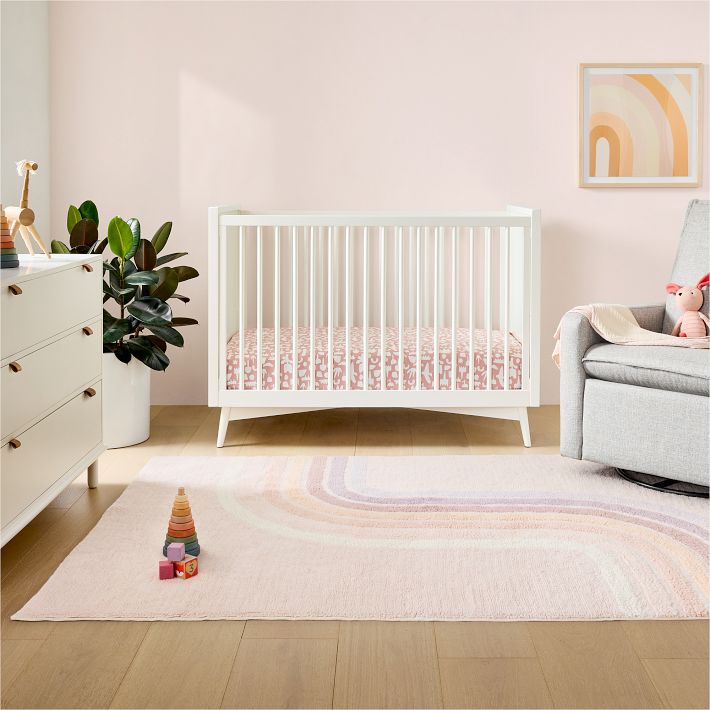 Machine Washable Rainbow Track Rug | West Elm