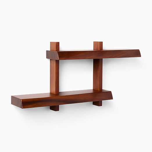 Lennox 2-Tier Live Edge Shelf | West Elm