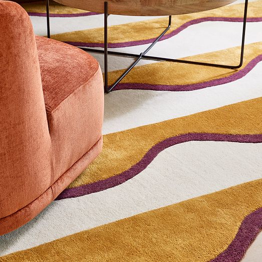 Ripple Effect Scalloped Rug | West Elm
