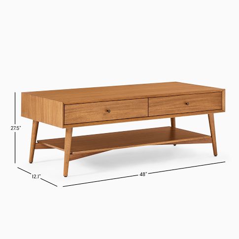 Mid-Century Storage Coffee Table | Modern Living Room Furniture | West Elm
