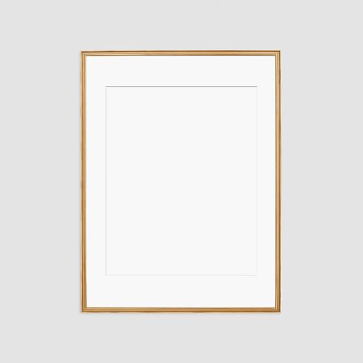 Simply Framed Oversized Gallery Frame – Antique Gold/Mat | West Elm