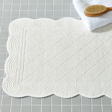 Heather Taylor Home Organic Scallop Edge Bath Mat | West Elm