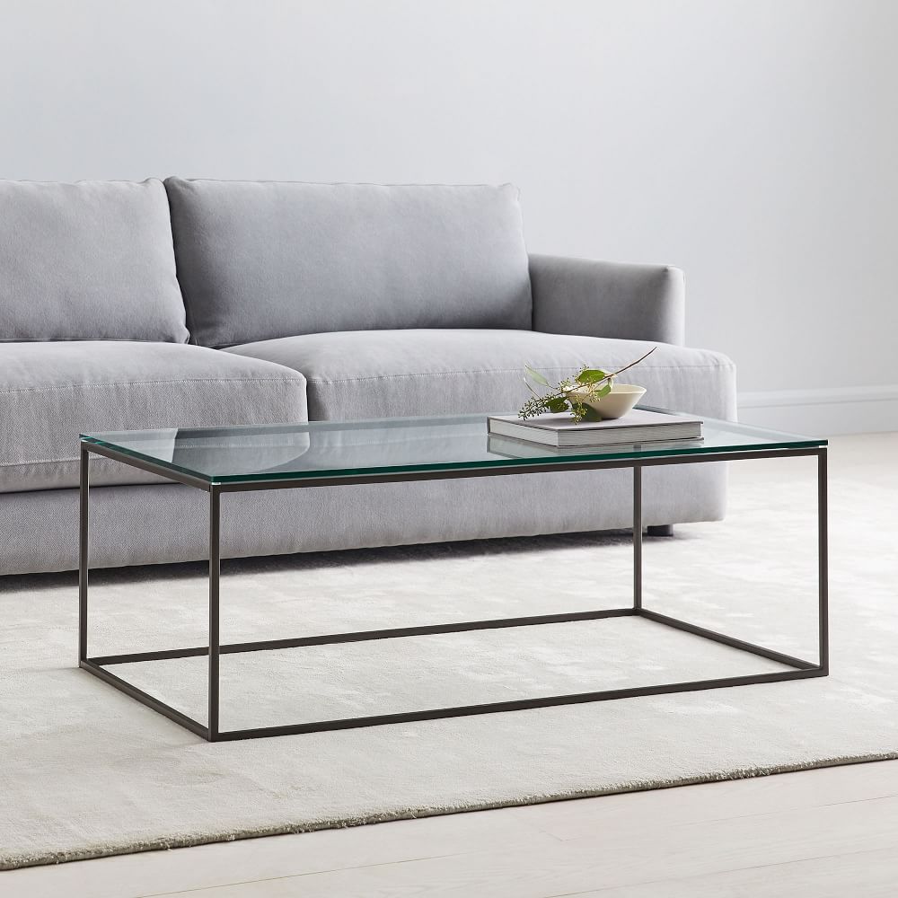 Streamline Rectangle Coffee Table (44"–52") | West Elm