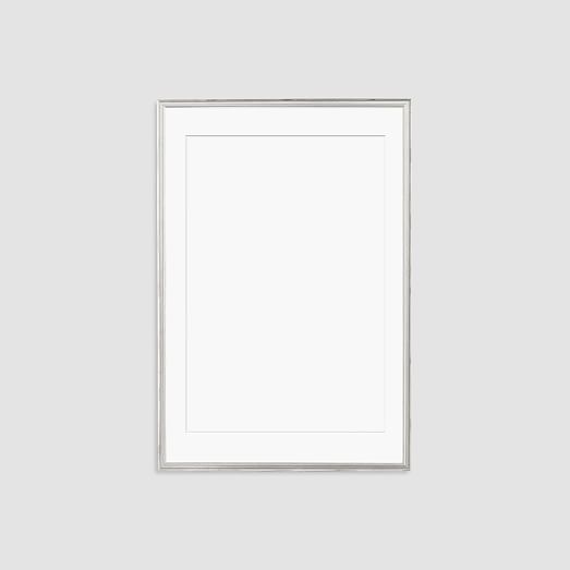 Simply Framed Oversized Gallery Frame – Antique Silver/Mat | West Elm